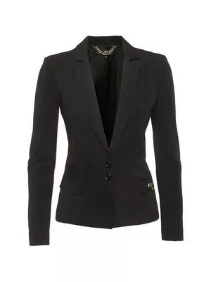 Elisabetta Franchi Gabardine Slim Fit Blazer
