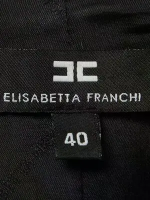 Elisabetta Franchi Gabardine Slim Fit Blazer