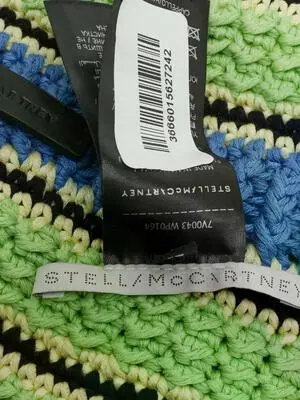 Stella McCartney Striped Crochet Bucket Hat