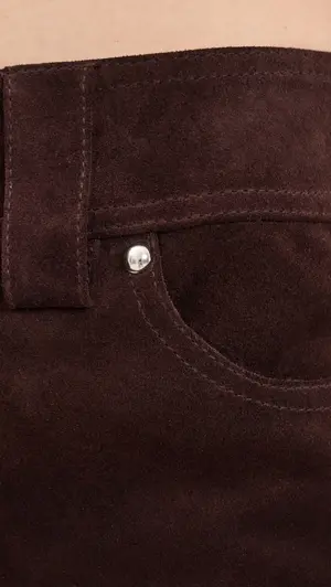 Staud Geo Suede Shorts