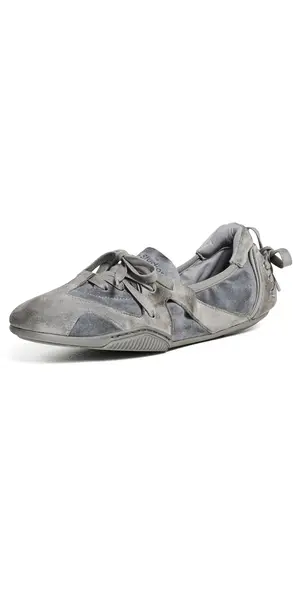 Acne Studios Bilaria Tumbled Suede Ballet Sneakers