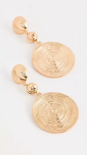 Ettika Swirl Pendant Dangle Earrings