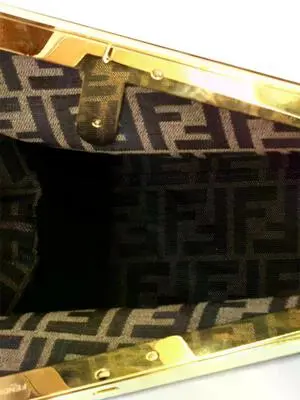 Fendi First Bag Leather Medium Clutch Bag