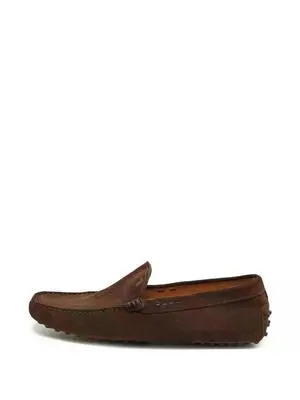 TOD'S City Gommino Suede Loafers - Brown