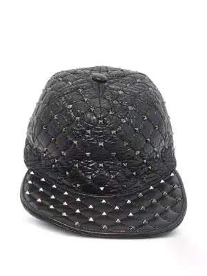 Valentino Garavani Rockstud Leather Cap