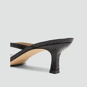 Theory Thong Sandal In Embossed Leather