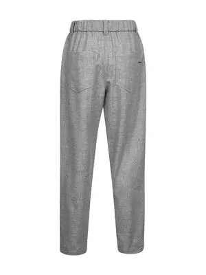 Brunello Cucinelli Monili Detailed Straight Leg Trousers - Grey