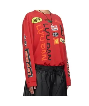 LU'U DAN Oversized Long Sleeve T-shirt
