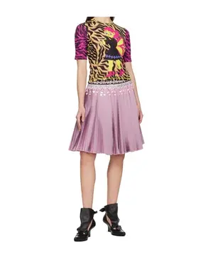 CHOPOVA LOWENA Mesh Round Neck Top