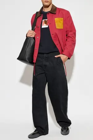 Marni Paneled Suede And Leather Low Top Sneakers