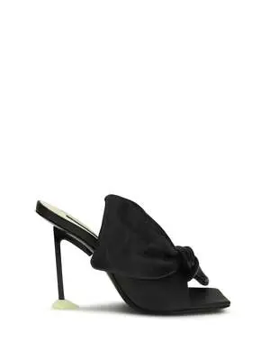 Givenchy Givenchy Boudoir Heeled Mules With Bow Detailing Black