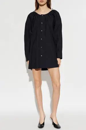 Alexander Wang Oversized Shirt Dress With Adjustable Neckline