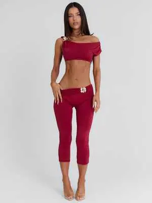 OUTCAST Atheena Crop Top Deep