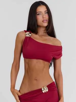 OUTCAST Atheena Crop Top Deep