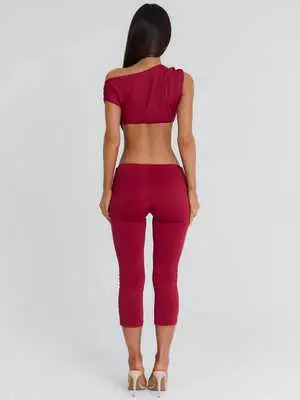 OUTCAST Atheena Crop Top Deep