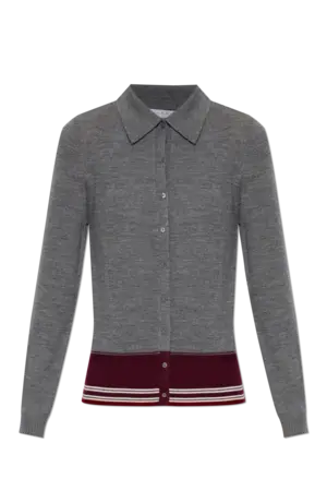 IRO PARIS Miel" Wool Knit Collared Cardigan