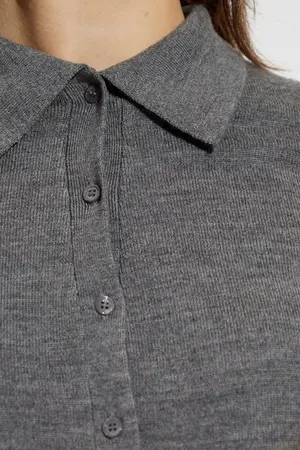 IRO PARIS Miel" Wool Knit Collared Cardigan