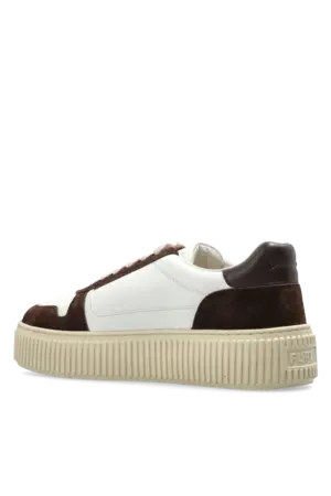 Furla Sky Low-top Leather And Suede Sneakers