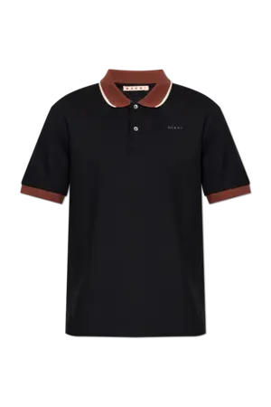 Marni Polo With Logo - Black