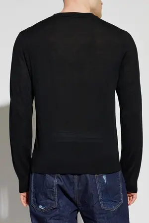 Dsquared2 Wool Sweater With Embroidered Logo