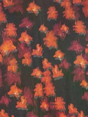 Givenchy Floral Print Puff-sleeve Midi Skirt Set