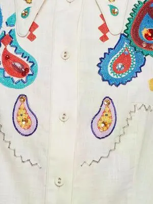 ALEMAIS Cream Long Sleeve Shirt