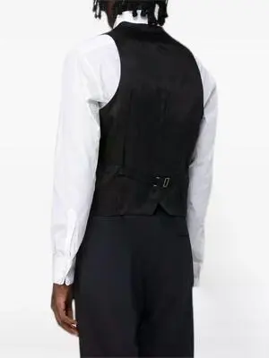 Emporio Armani Satin Button-down Waistcoat