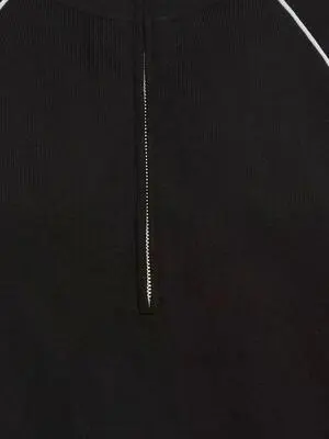 Sandro Piped-trim Half-zip Sweater