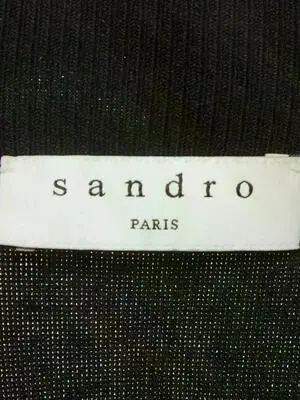 Sandro Piped-trim Half-zip Sweater