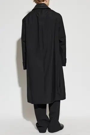 Bottega Veneta Coat With A Detachable Leather Collar