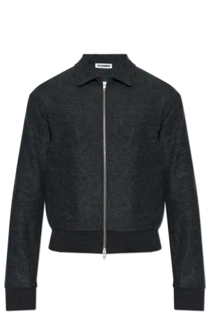 JIL SANDER Jacket With Collar - Grey