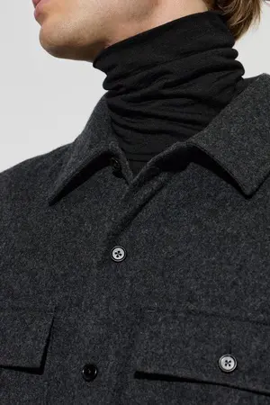 JIL SANDER Wool Shirt With Pockets