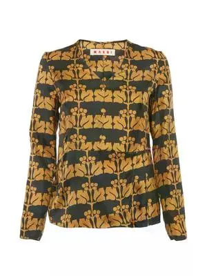 Marni Printed Silk Blouse