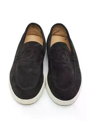 CHRISTIAN LOUBOUTIN Paqueboat Suede Slip-on Sneakers