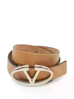 Valentino Garavani Vlogo Buckle Belt - Neutrals