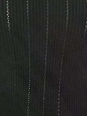 Balmain Long-sleeved Ribbed Mini Dress