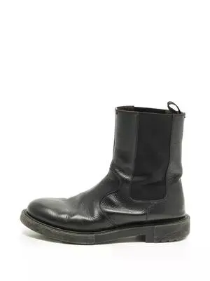 FERRAGAMO Round-toe Leather Chelsea Boots