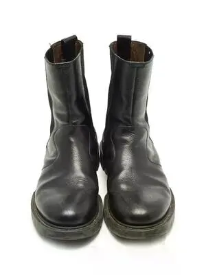 FERRAGAMO Round-toe Leather Chelsea Boots