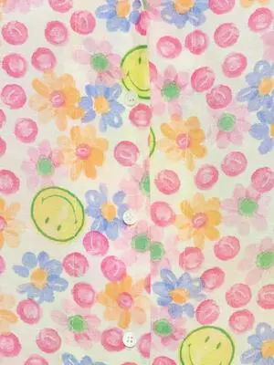 Sandro Smiley Floral-print Shirt