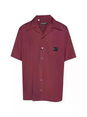 Dolce & Gabbana Logo-plaque Bowling Shirt