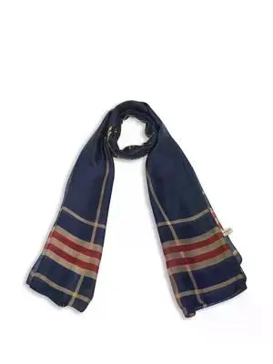 Burberry Check-pattern Silk Scarf