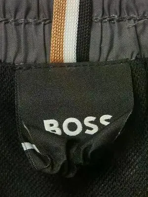 BOSS Logo Print Swim Shorts