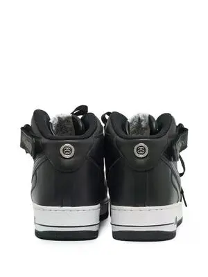 Nike X Stüssy Air Force 1 Sneakers - Black