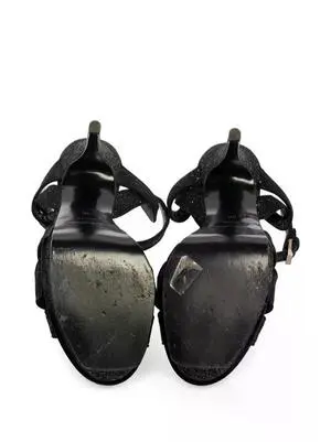 Saint Laurent Tribute Platform Sandals - Red