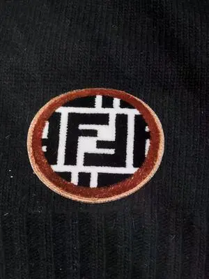 Fendi Zucca Appliqué Beanie Hat