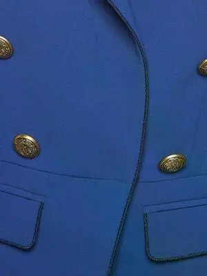 Elisabetta Franchi Double-breasted Blazer With Peplum Hem
