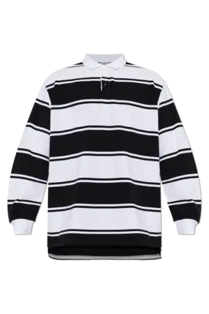 Balenciaga Striped Polo Shirt