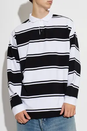 Balenciaga Striped Polo Shirt