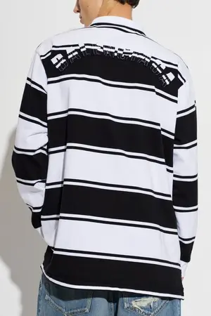 Balenciaga Striped Polo Shirt