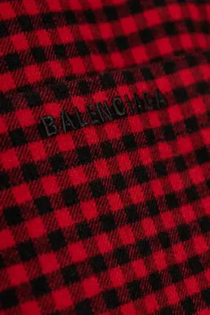 Balenciaga Plaid Pattern Shirt